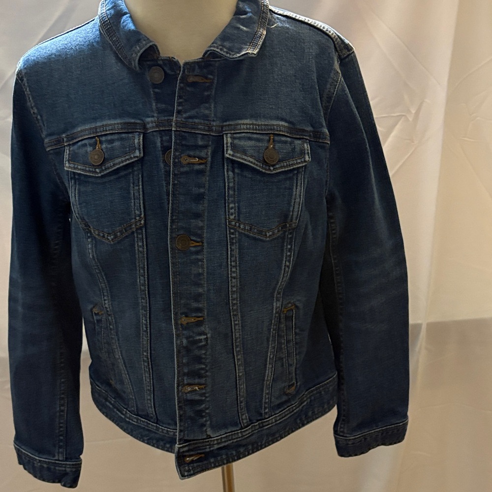 Talbots Classic Dark Blue Denim Jacket - Gem